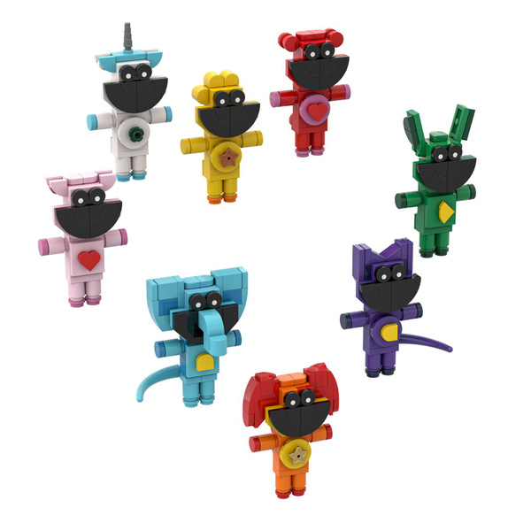 Пластиковый конструктор, Улыбающиеся зверюшки poppy playtime CatNap ...