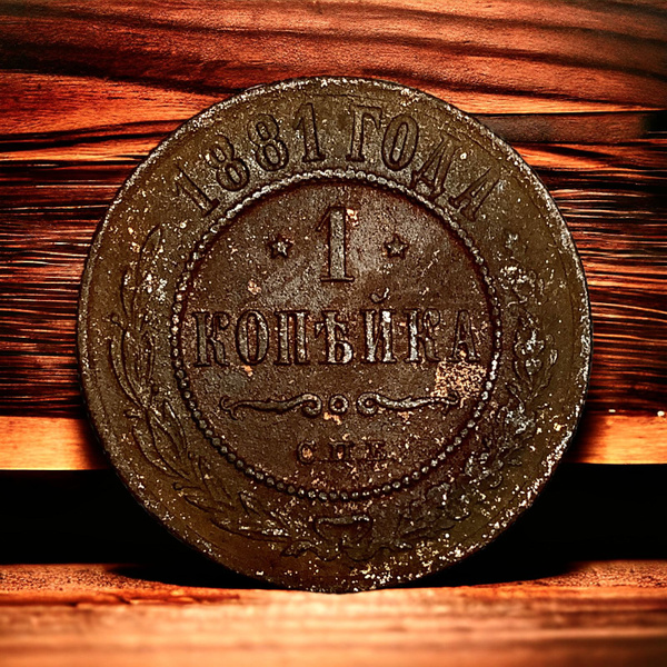 Монета Российской Империи 1 копейка 1881 года, СПБ. Александр II - купить в интернет-магазине ...