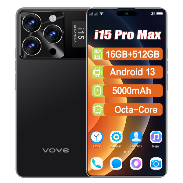Смартфон vove I15 Pro max 256 ГБ 16 ГБ Черный OLED/AMOLED 2 SIM купить c доставкой на OZON по ...