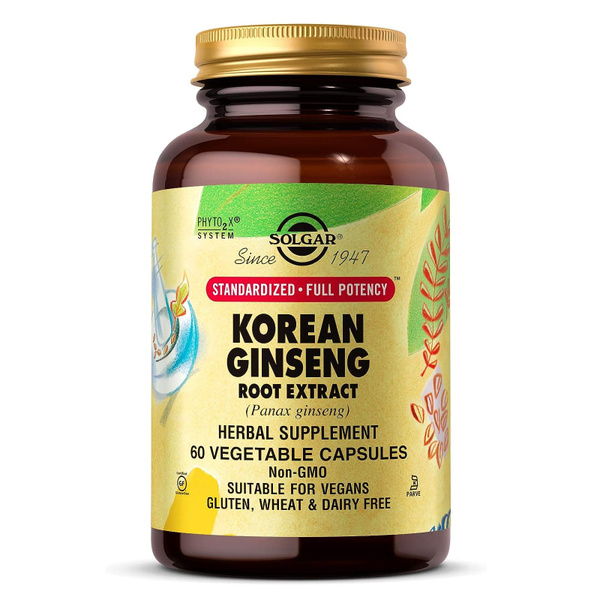 Женьшень Korean Ginseng 60 вег. капсул (Solgar) - купить с доставкой по ...