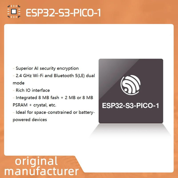 Двухъядерный чип ESP32-S3-PICO-1-N8R2 Wi-Fi Bluetooth LE Dual Mode SiP Chip - купить с доставкой ...