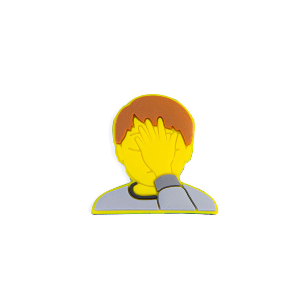 Шеврон Патч на липучке Velcap Эмодзи Рука на лице купить на OZON по ...