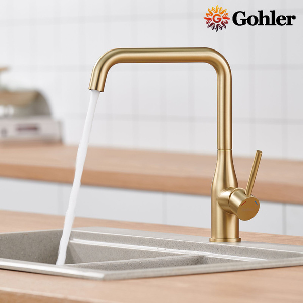 Смеситель Gohler G4300 Нержавеющая сталь, Нержавеющая сталь с покрытием ...