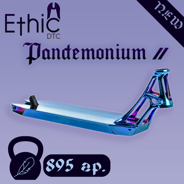 Характеристики Дека Ethic Pandemonium V2 460 (Синий) / легкая / прочная ...