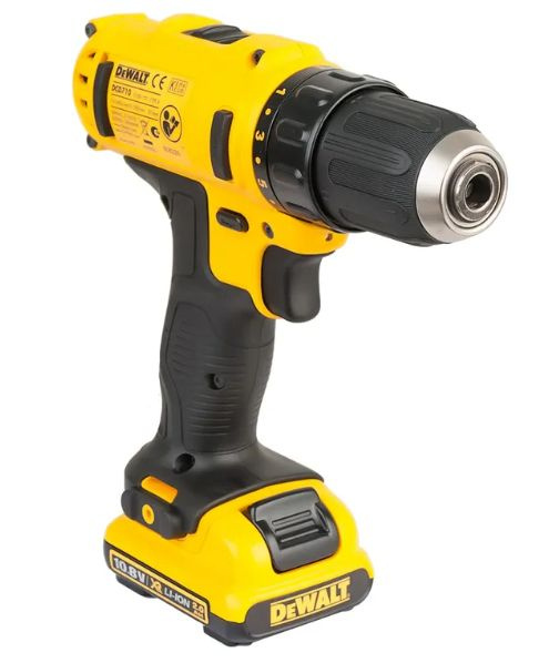 Дрель-шуруповерт DeWalt Аккумуляторная DCD710D2-QW, От аккумулятора, 10 ...
