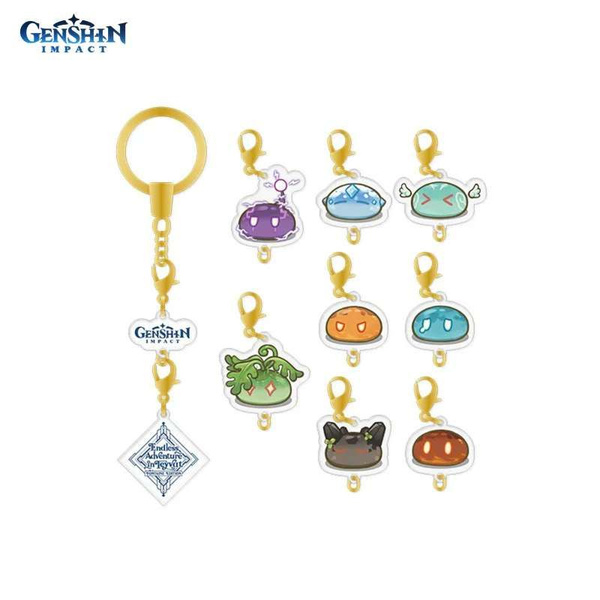 Набор брелков 2023 Fontaine Art Exhibit Chibi Expression Ruin Guard ...
