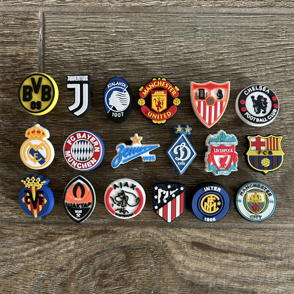Джиббитсы для Crocs футбол, FIFA, украшения для обуви, клипсы для Сабо ...