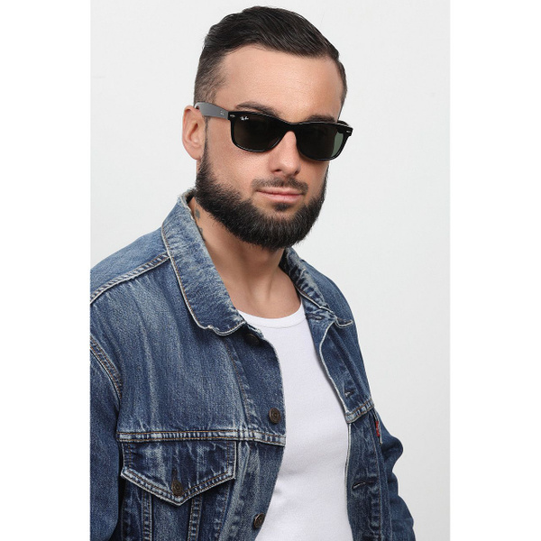 Солнцезащитные очки Ray-Ban RB 2132 901L D55, wayfarer, мужские и ...