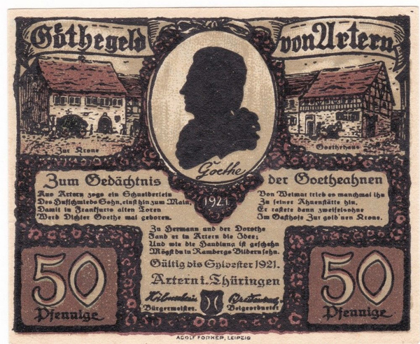 Германия, Артерн 50 пфеннигов 1921 г. (7) купить на OZON по низкой цене (1565631767)