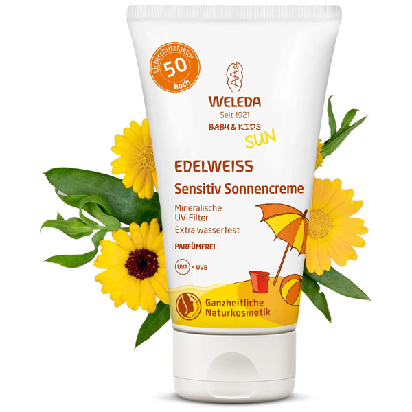 Weleda Крем солнцезащитный для младенцев и детей SPF 50, 50 мл - купить ...