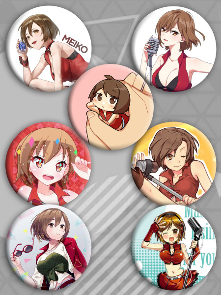 Набор значков MEIKO 7 шт 44 мм/ Vocaloid/ Мейко/ Вокалоиды купить на OZON по низкой цене ...