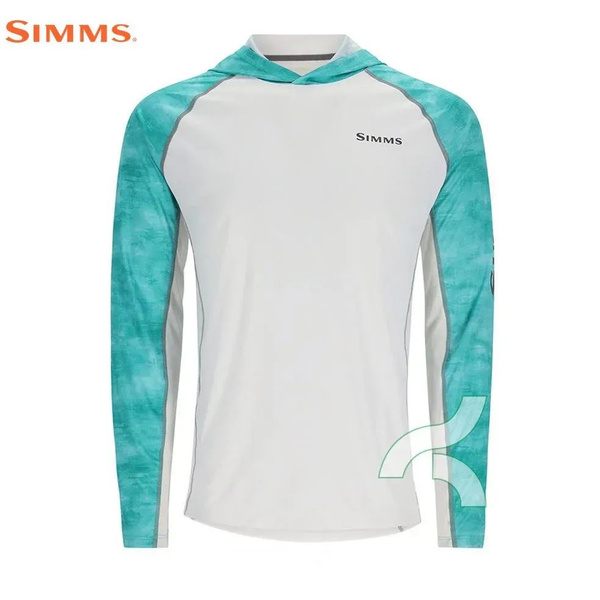 Худи Мужской Simms агатовый серый Без застежки, размер 54 Китай быстросохнущая ...