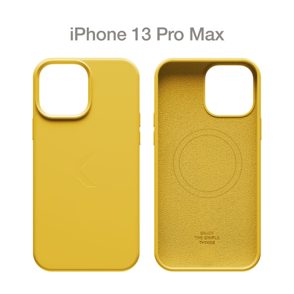 Силиконовый чехол Commo Shield для iPhone 13 Pro Max с Magsafe, желтый ...