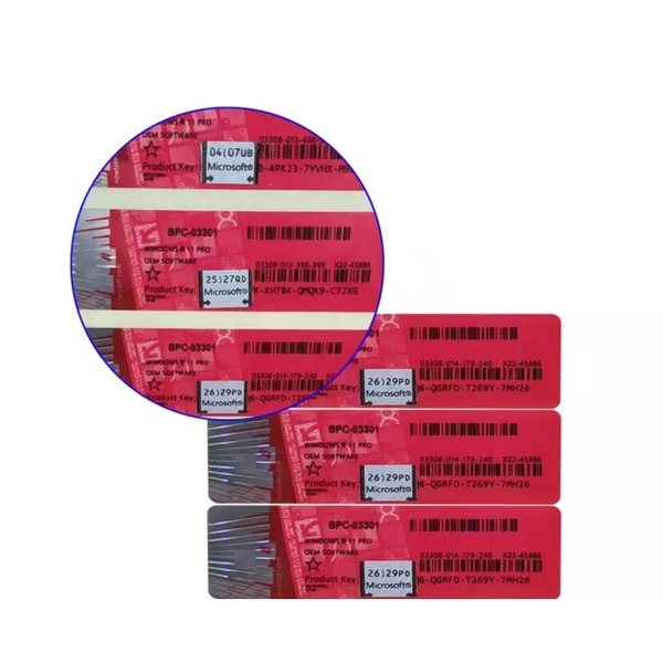 5 шт./лот Windows 11 Professional OEM COA (профессиональная) / Win11 ...