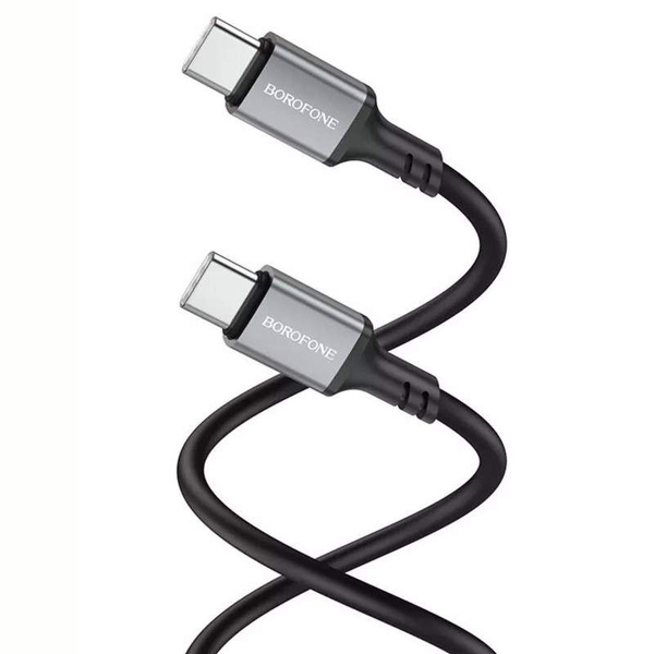 Кабель Borofone Bx83 Famous Usb C Type C 60w 1m Black 6974443386448