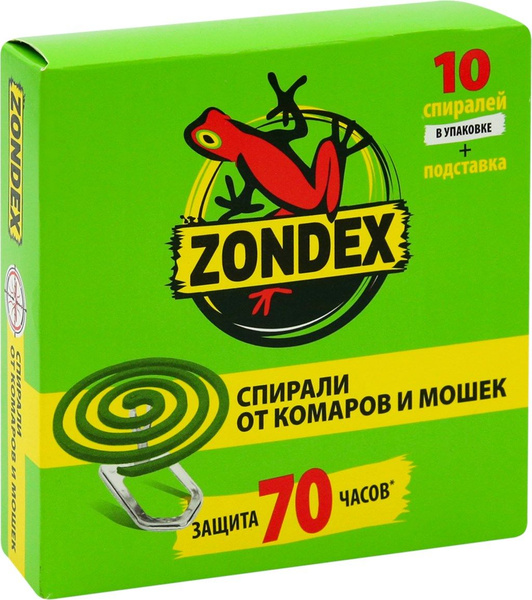 Спираль от комаров ZONDEX, 10шт, Россия - 5 уп. - купить с доставкой по ...