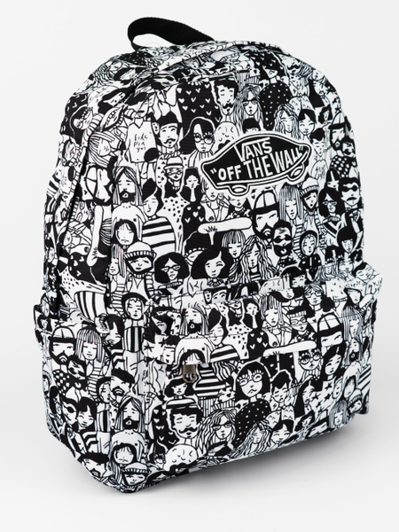 Рюкзак черно-белый с лицами VANS REALM купить на OZON по низкой цене ...
