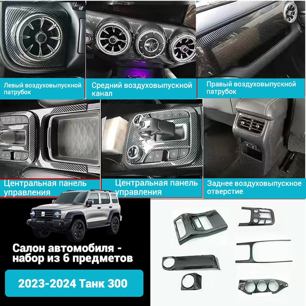 обшивка салона автомобиля,2023-2024 Танк 300,набор из 6 предметов SpeedTech TKMSB-01-T - купить ...