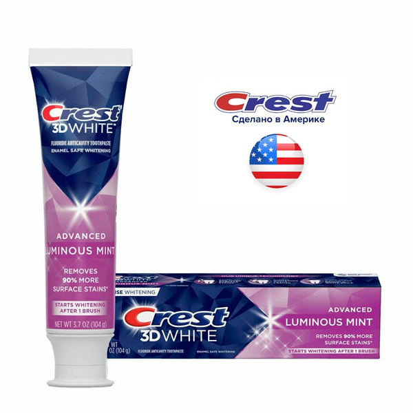 Зубная паста Crest 3D White Luminous Mint - купить с доставкой по ...