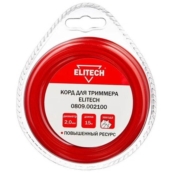 Леска для триммера Леска для садового триммера Elitech 0809.002100, 2 ...