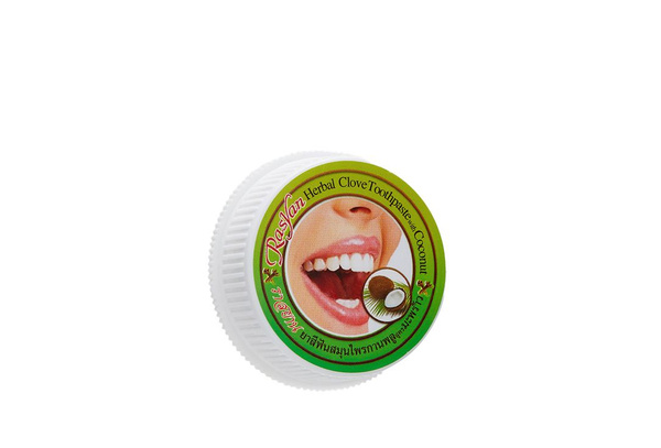 Травяная зубная паста Rasyan с гвоздикой и кокосом Herbal Clove ...