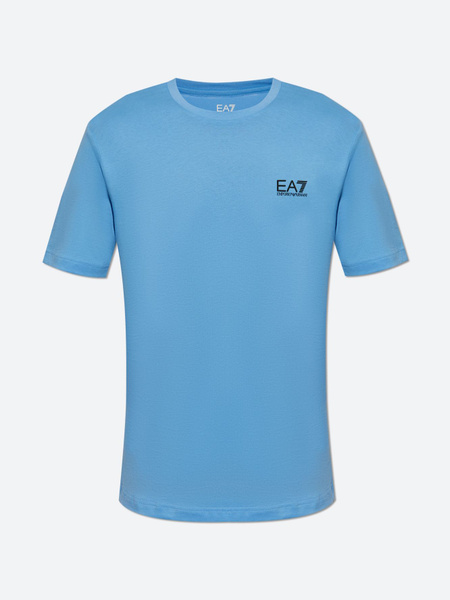 Футболка EA7, размер 46, 48, цвет голубой, Хлопок 100% - купить по выгодной цене в интернет ...