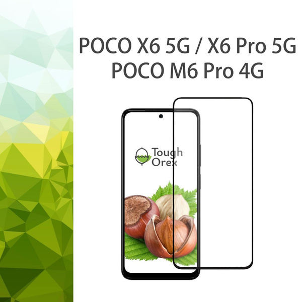 Защитное стекло для Poco x6 X 6 5G / X6 Pro 5G 5g на Poco m6 M 6 Pro 4G ...