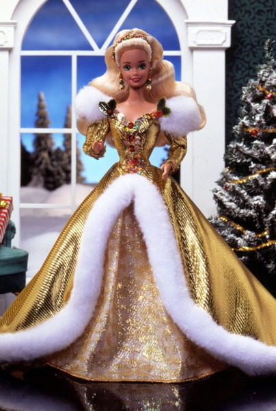 Кукла Барби коллекционная Happy Holidays 1994 купить на OZON по низкой ...