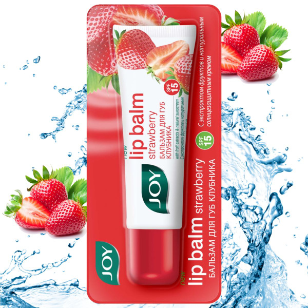 Бальзам для губ Joy SPF 15 Клубника (Lip Balm Strawberry), 10 г купить ...