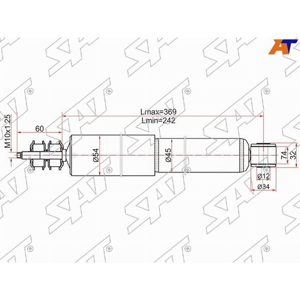 Амортизатор передний TOYOTA GRANVIA GRAND HIACE REGIUS TOURING HIACE LH ...
