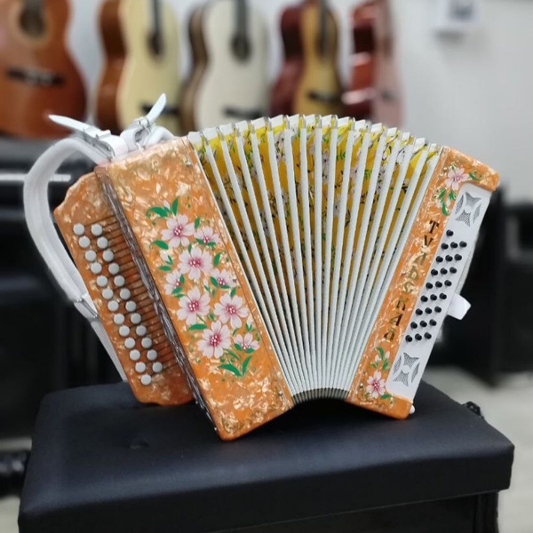 Гармонь "Тульская 301М " Г-21, оранжевая, До диез купить на OZON по низкой цене (1631130889)