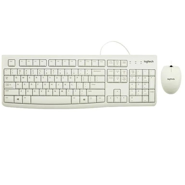 Комплект мышь + клавиатура Logitech MK120, белый купить по выгодной ...