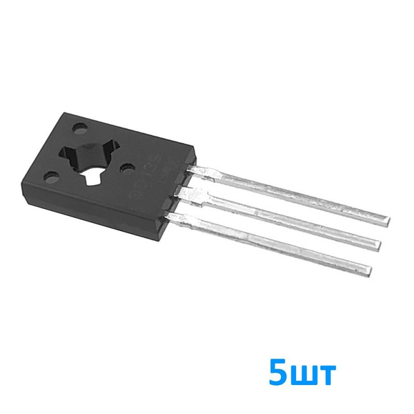 BD139 5шт, (КТ815Г) Биполярный транзистор, NPN, 100В, 1.5А, корпус ...