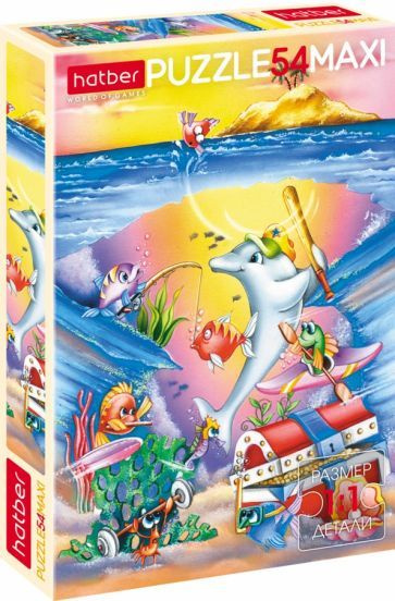 Hatber Puzzle-54 Maxi Подводные приключения - купить с доставкой по выгодным ценам в интернет ...