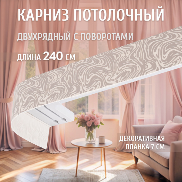 Карниз с багетной планкой 2 ряда LEGRAND Составной - купить по ...