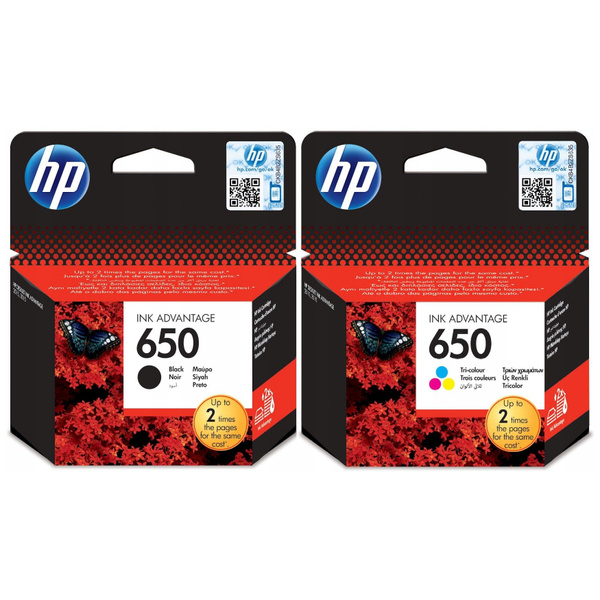 Расходник для печати HP 650, Черный (black), Набор CMY, для струйного ...