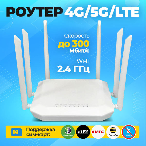 Роутер Sungpo Модем 4G, белый, зеркальный, 2.4 ГГц купить по низкой цене с доставкой в интернет ...