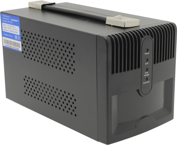 Стабилизатор напряжения Ippon AVR-2000, 2000 VA, 1.2 кВт, EURO, черный купить на OZON по низкой ...