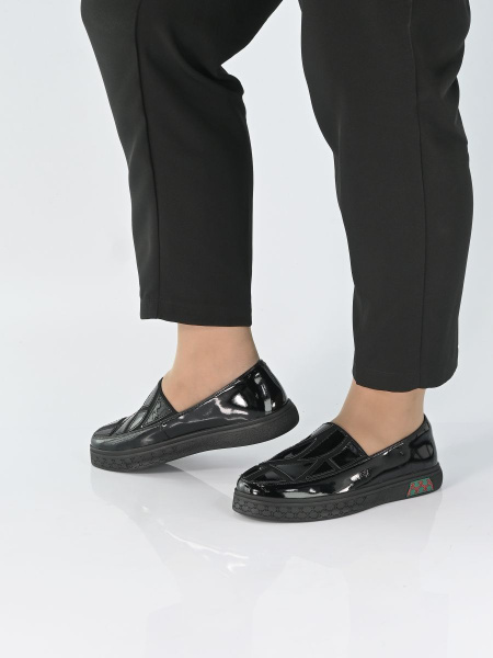 Туфли Женский Ascalini Кожа натуральная лакированная, размер 43 Стандартный низкий (до 4 см) 9 ...