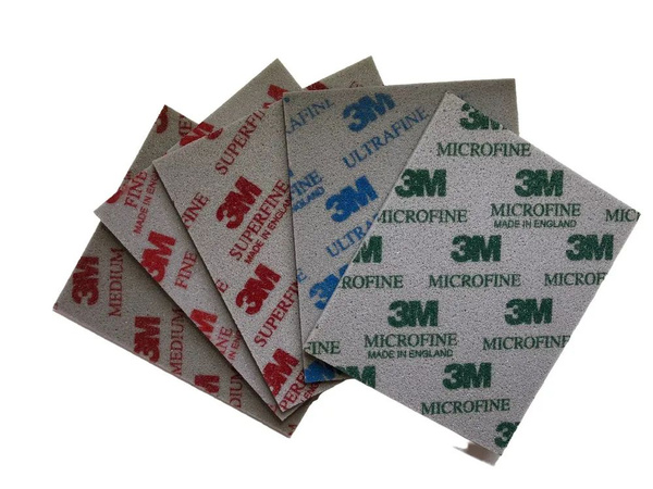 Губка абразивная 3M Medium, Fine, Superfine, Ultrafine, MicroFine ...