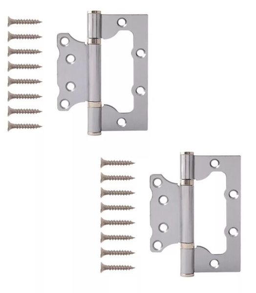 Характеристики Петля накладная Code Deco 100*75*2,5-B2-CRM (хром матовый) подробное описание ...