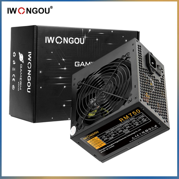 блок питания для пк IWONGOU 750w ATX2.31,12CM кулер ,20+4p,2*CPU(4+4),2 ...
