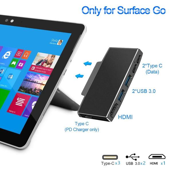 Мультиконцентратор USB для Surface go/Surface go2 Hub с портом USB3.0 ...