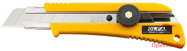 Нож OLFA с выдвижным лезвием эргономичный с резиновыми накладками, OL-L-2 Приезжайте. купить на ...