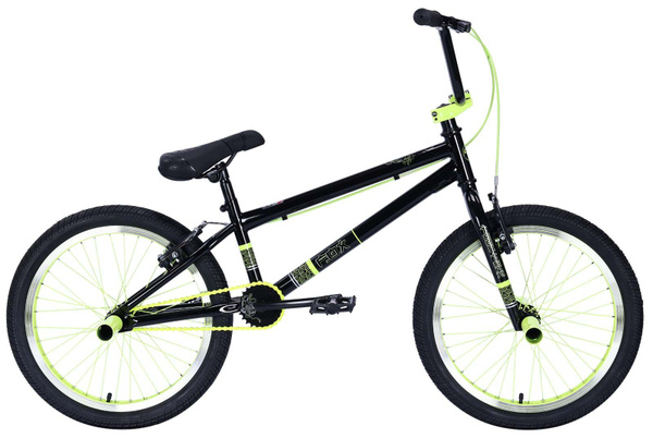 Велосипед BMX Tech Team Fox 20,5"х20" черно-зеленый 2024 - купить по ...