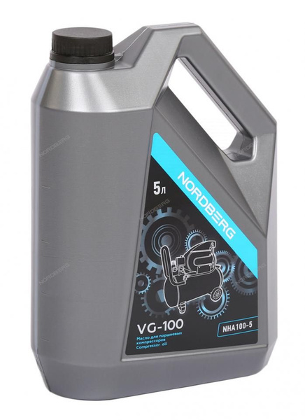 NORDBERG Масло компрессорное VG-100, 5 л NHA100-5 купить c доставкой на OZON по низкой цене ...
