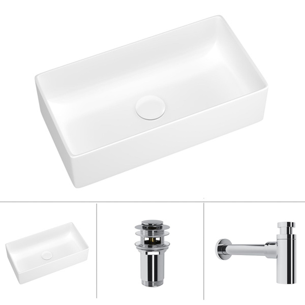 Накладная раковина для ванной Helmken 43346000 комплект 3 в 1: раковина на столешницу ...