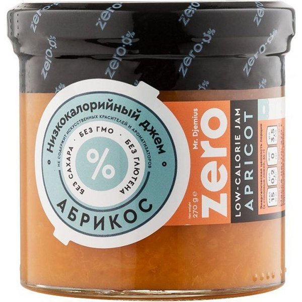 Джем Mr. Djemius Zero абрикосовый без сахара 270 г купить на OZON по низкой цене (1682870635)
