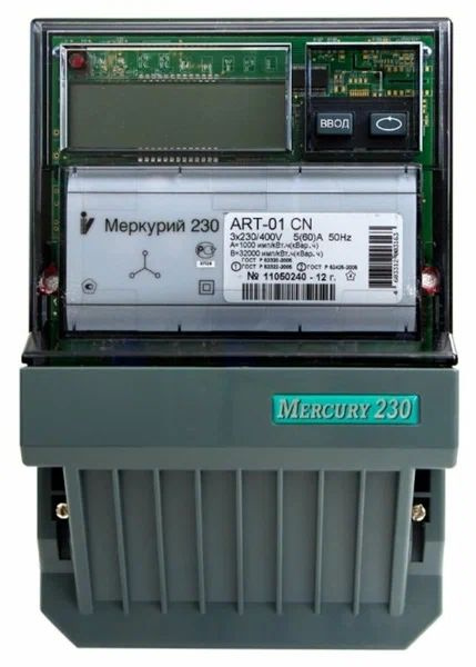 Счетчик электроэнергии Меркурий 230 ART-01 CN 3ф 5-60А 1.0/2.0 класс ...