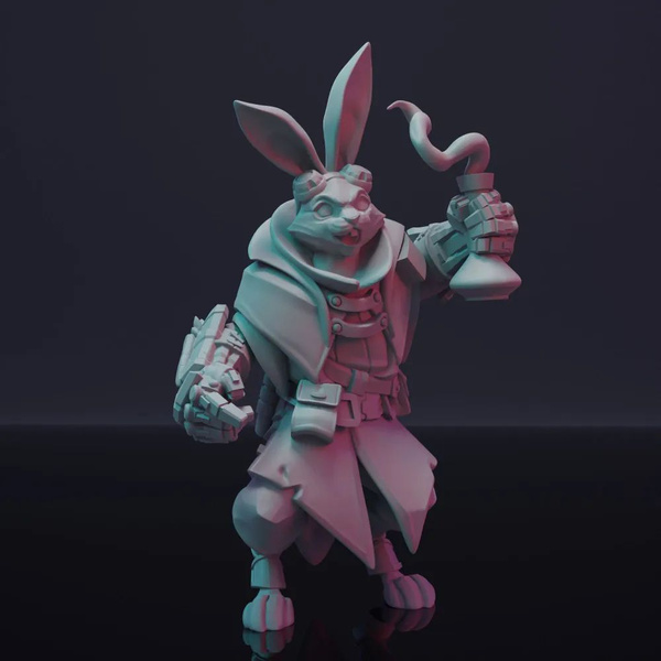 Миниатюра "Зайцегон Алхимик" (Harengon, Rabbitfolk, Зайцелюди, Харенгон ...